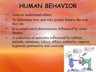 Human Behaviour | PPT