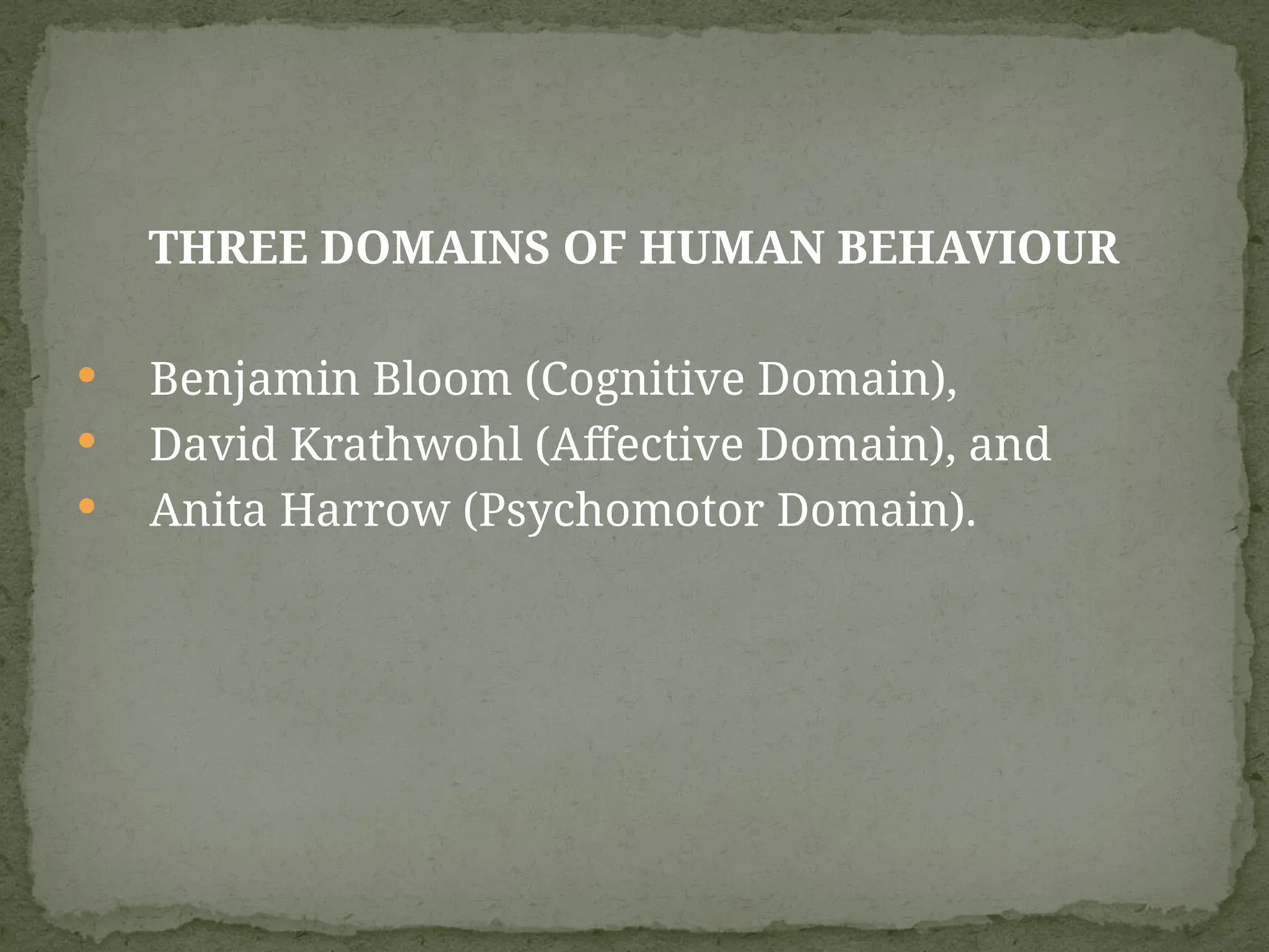 Human behavior, characteristics and domins of human behaviour | PPTX