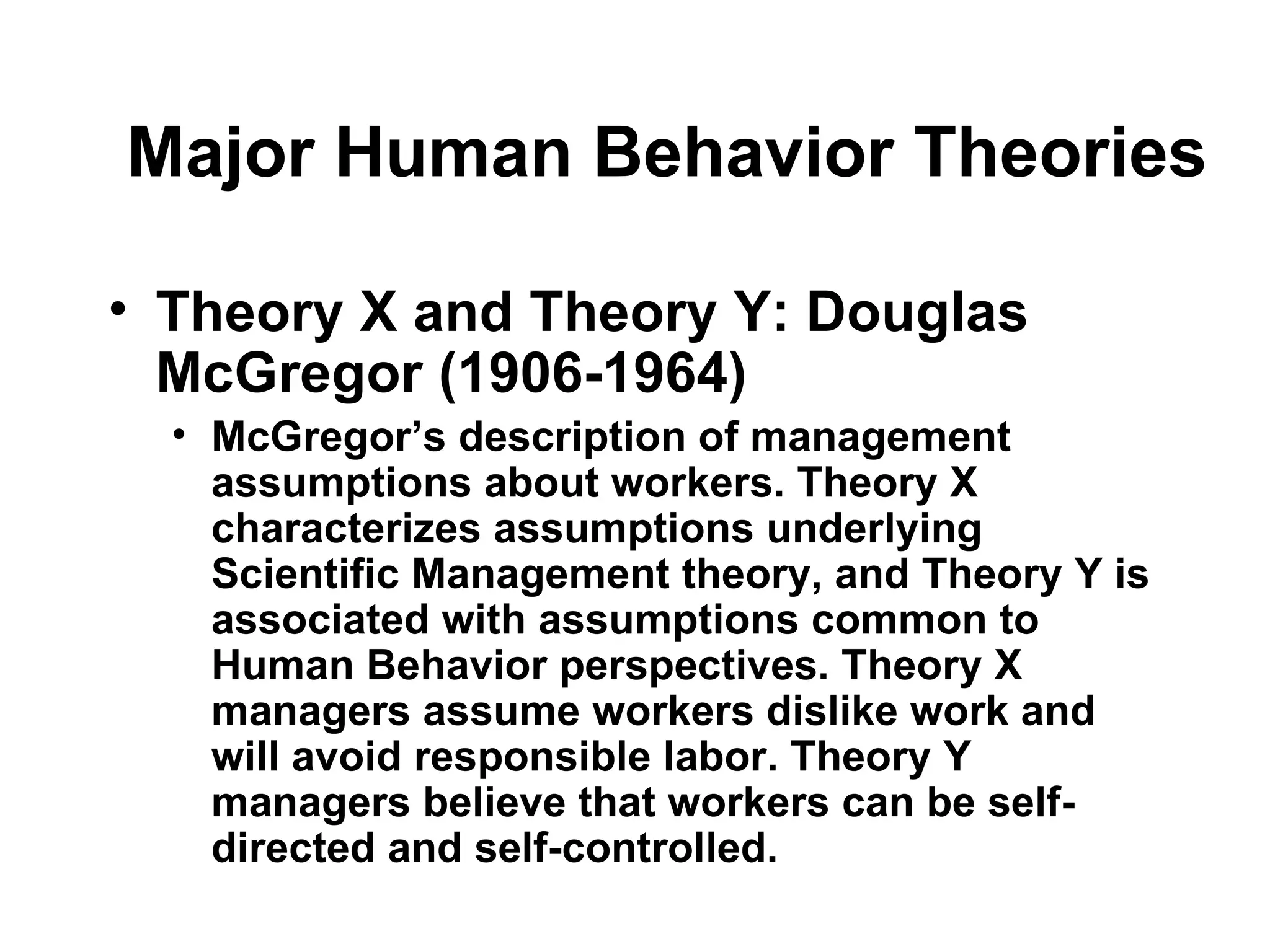 Human behaviour theories[1] | PPT