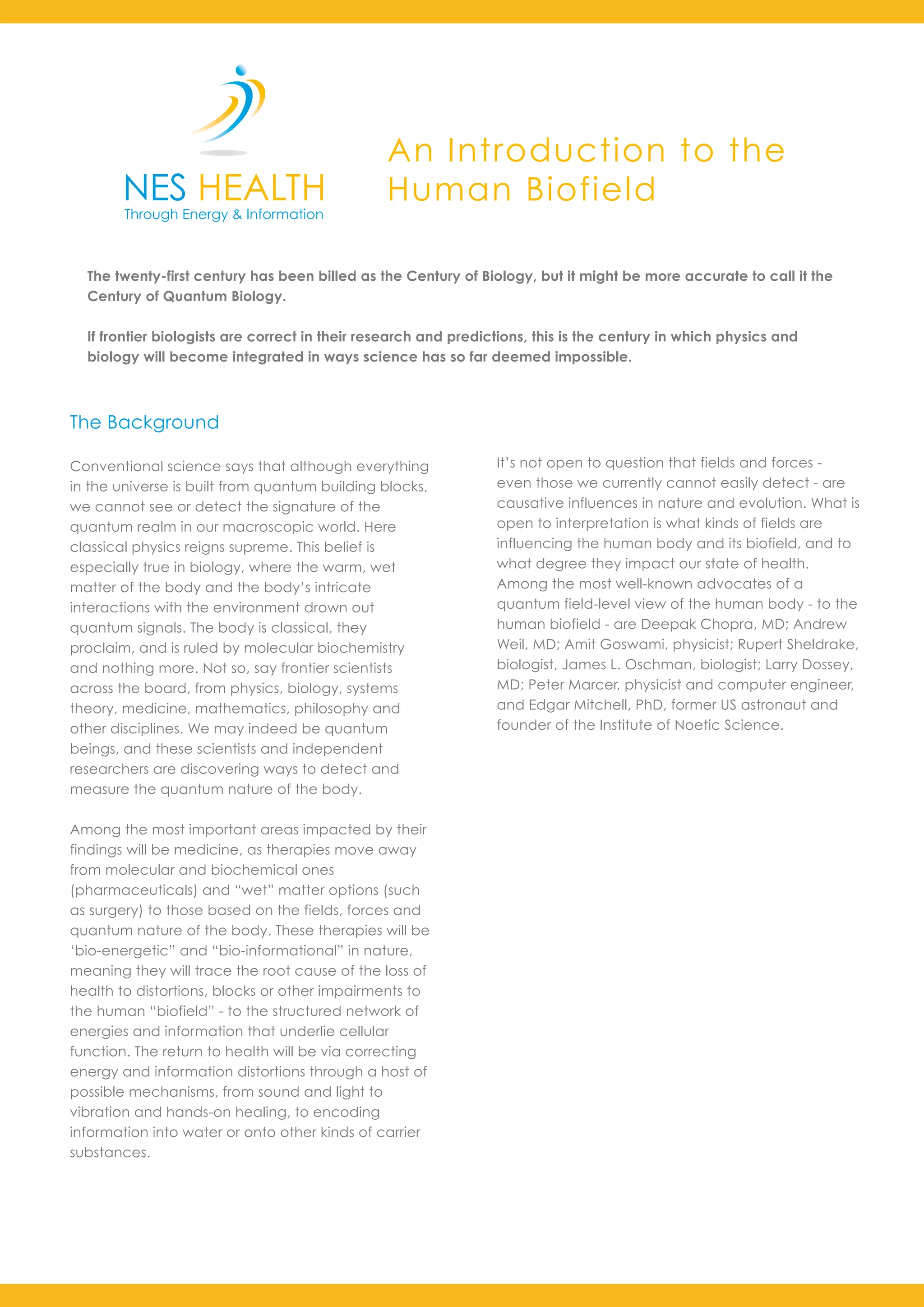 human+biofield.pdf | Holistic Health | Alternative Medicine