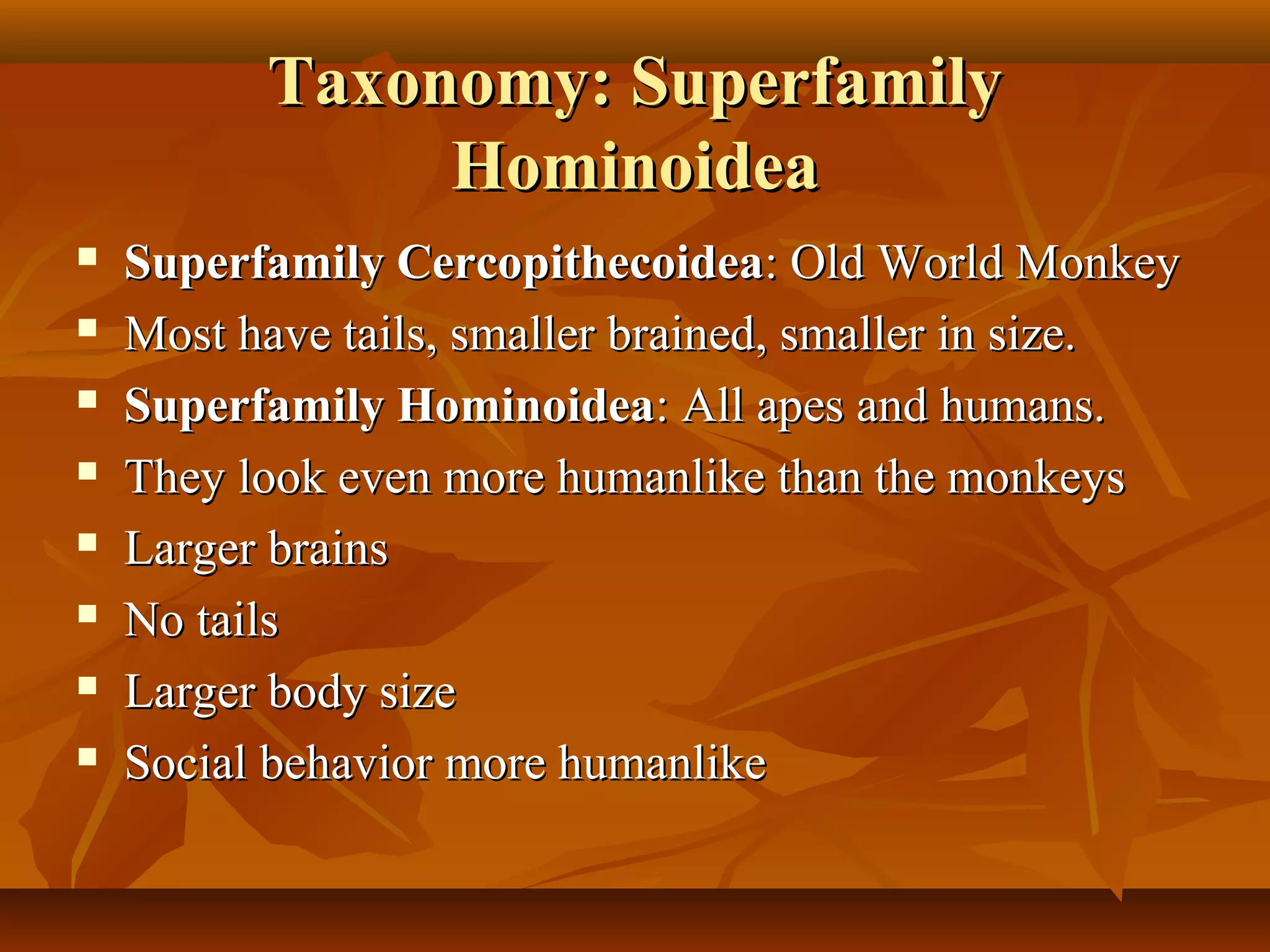 Human biological and cultural evolution 2 | PPT