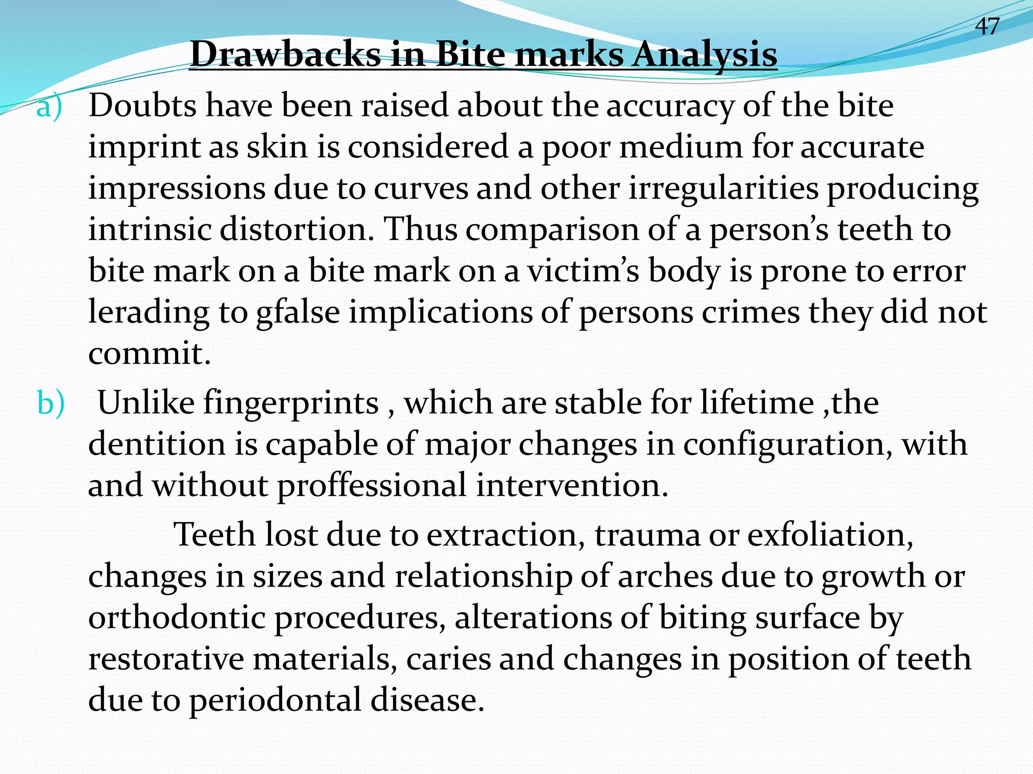 Human bite marks | PPTX