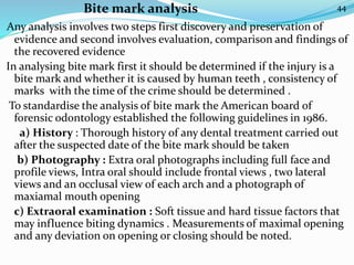 Human bite marks | PPTX