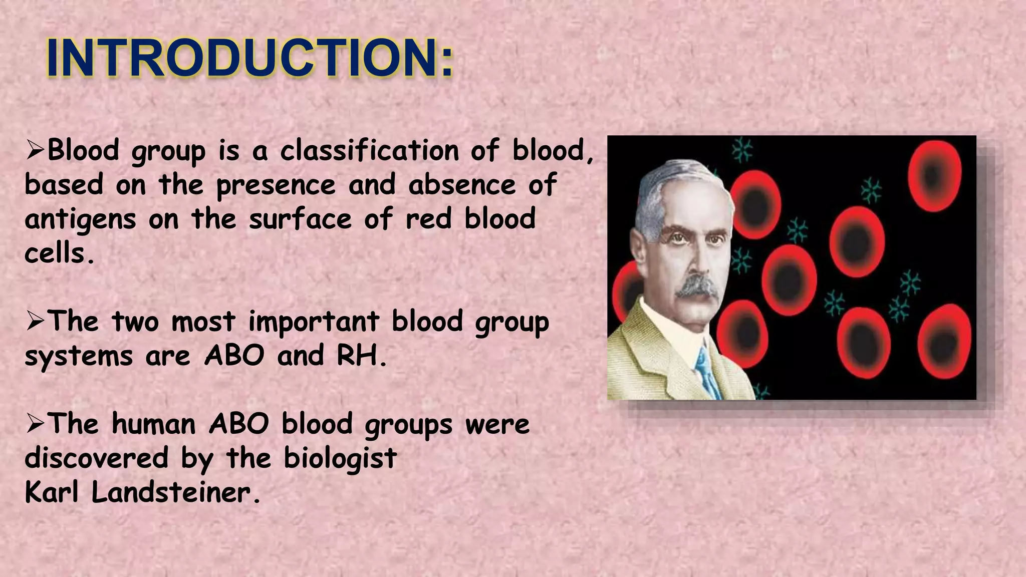 Human blood grouping | PPTX