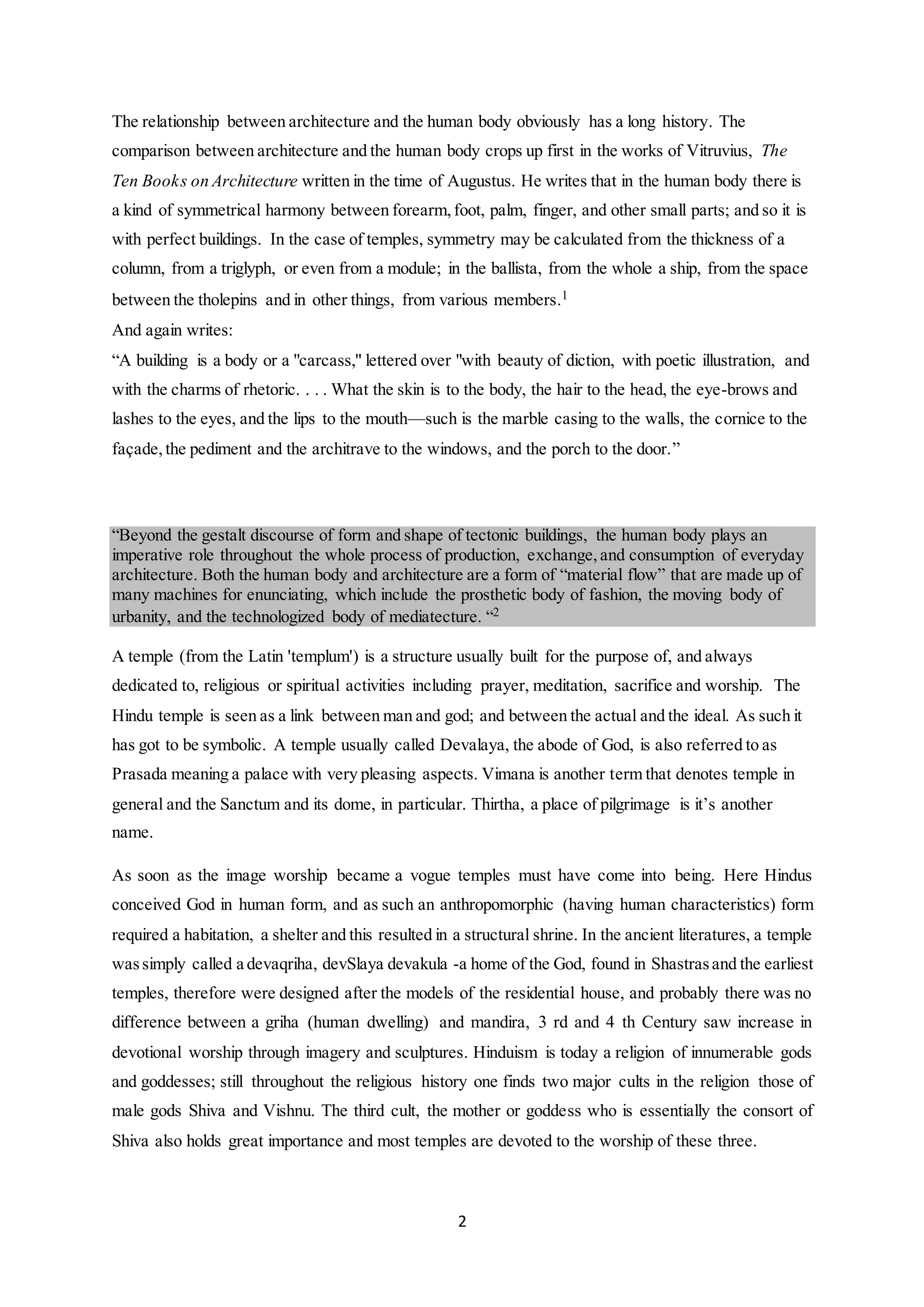 Human body and hindu temple 11 | DOCX
