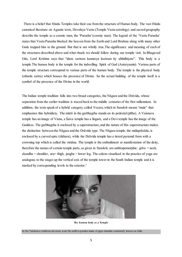 Human body and hindu temple 11 | DOCX