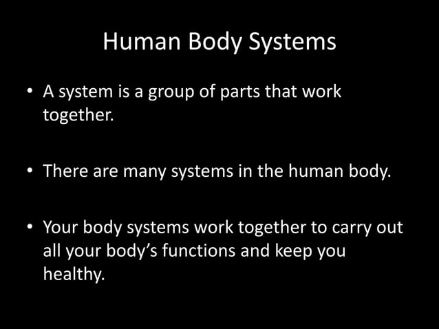 Human body systems | PPTX | Biological Sciences | Science