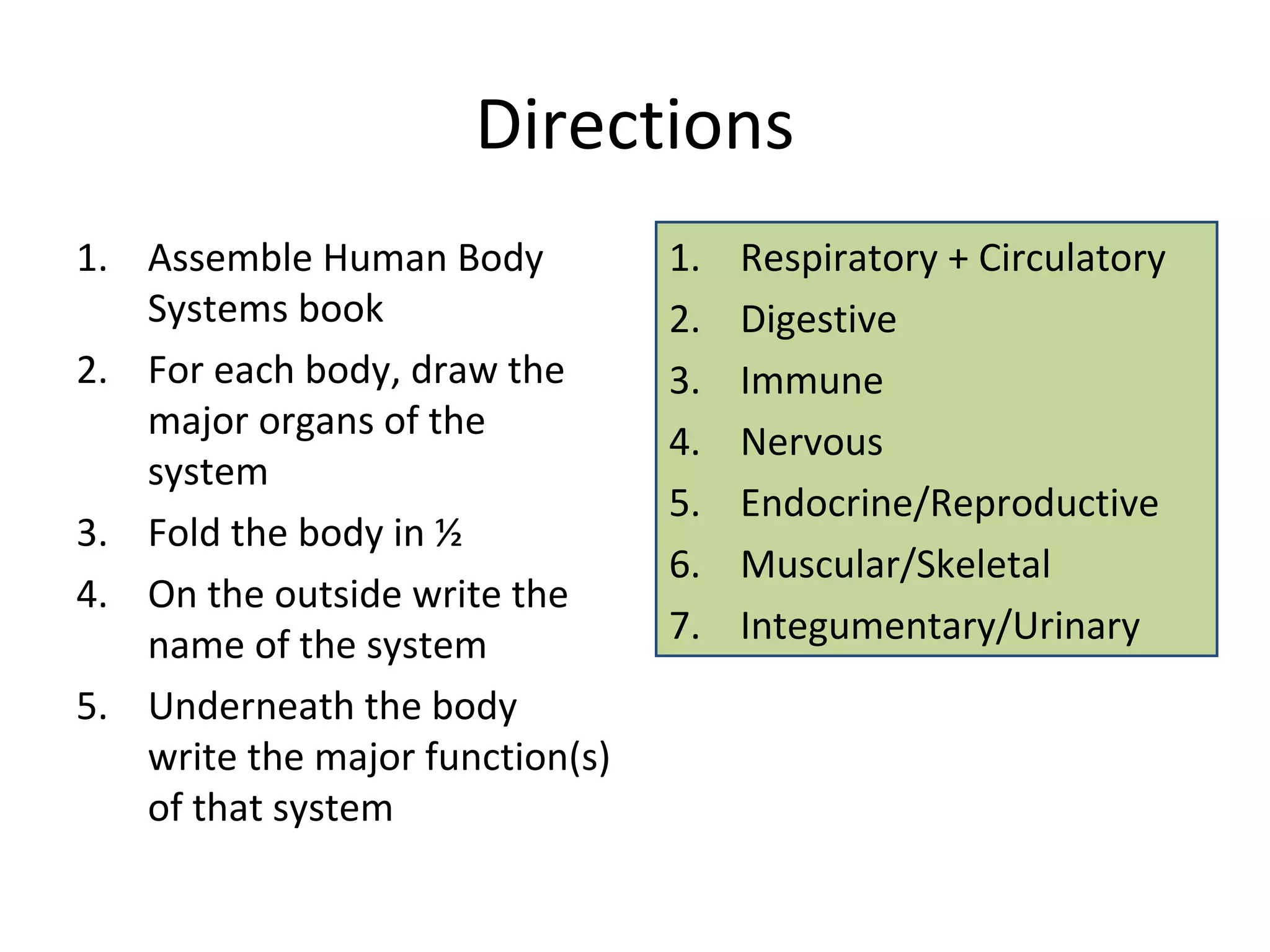 Human body systems general overview | PPT