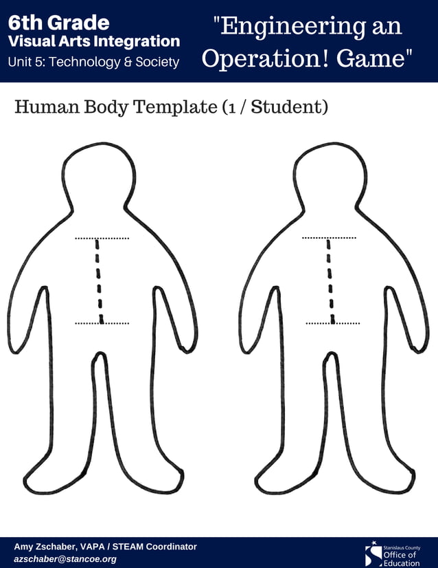 Human Body Template Pdf