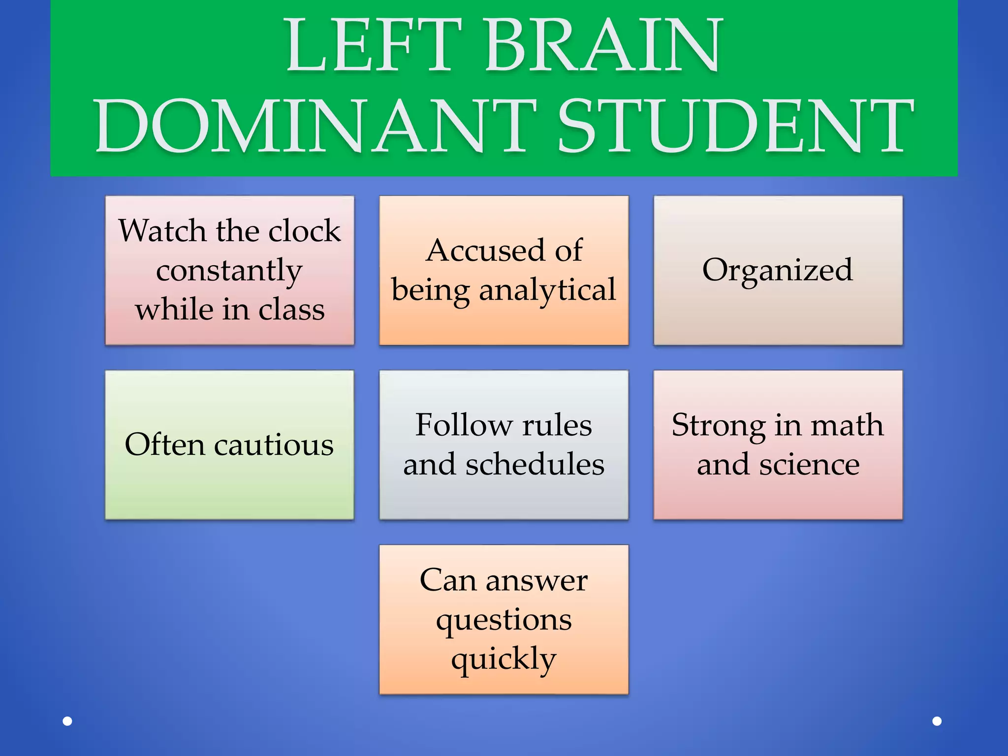 Human brain dominance and mid brain activation | PPTX | Brain and ...