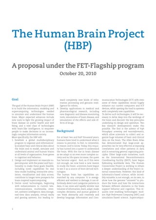Human brain project 2010 | PDF