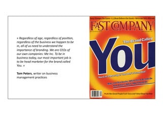 Human brands and branded humans | PPT