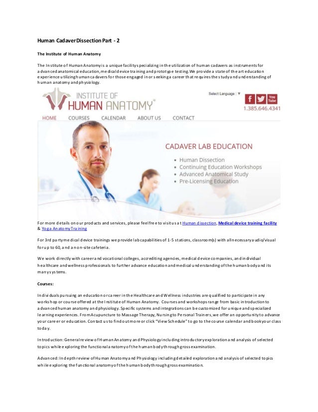 Human cadaver dissection part 2