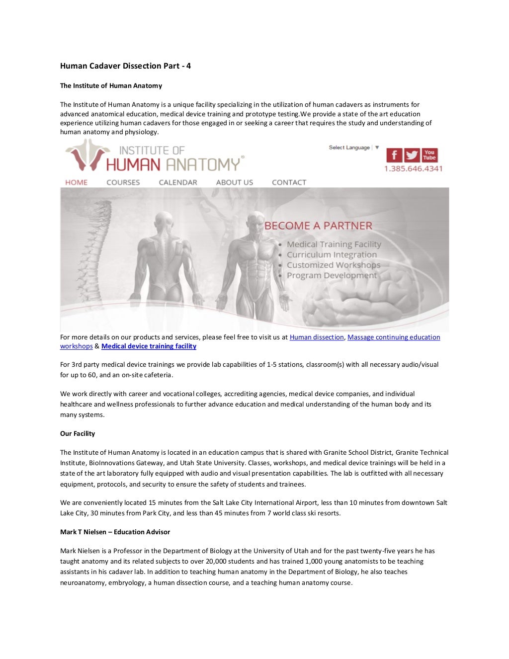 Human cadaver dissection part 4