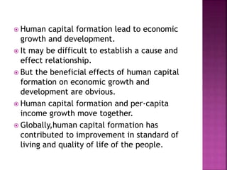 Human capital and economic growth | PPTX