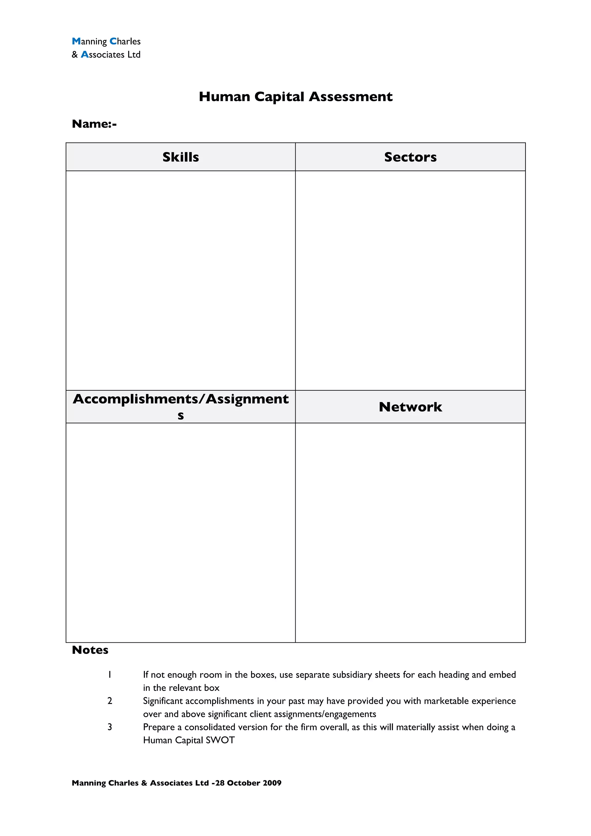Human Capital Assessment | DOC