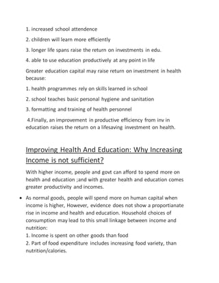 Human capital: Education and health in economic development egp | DOCX