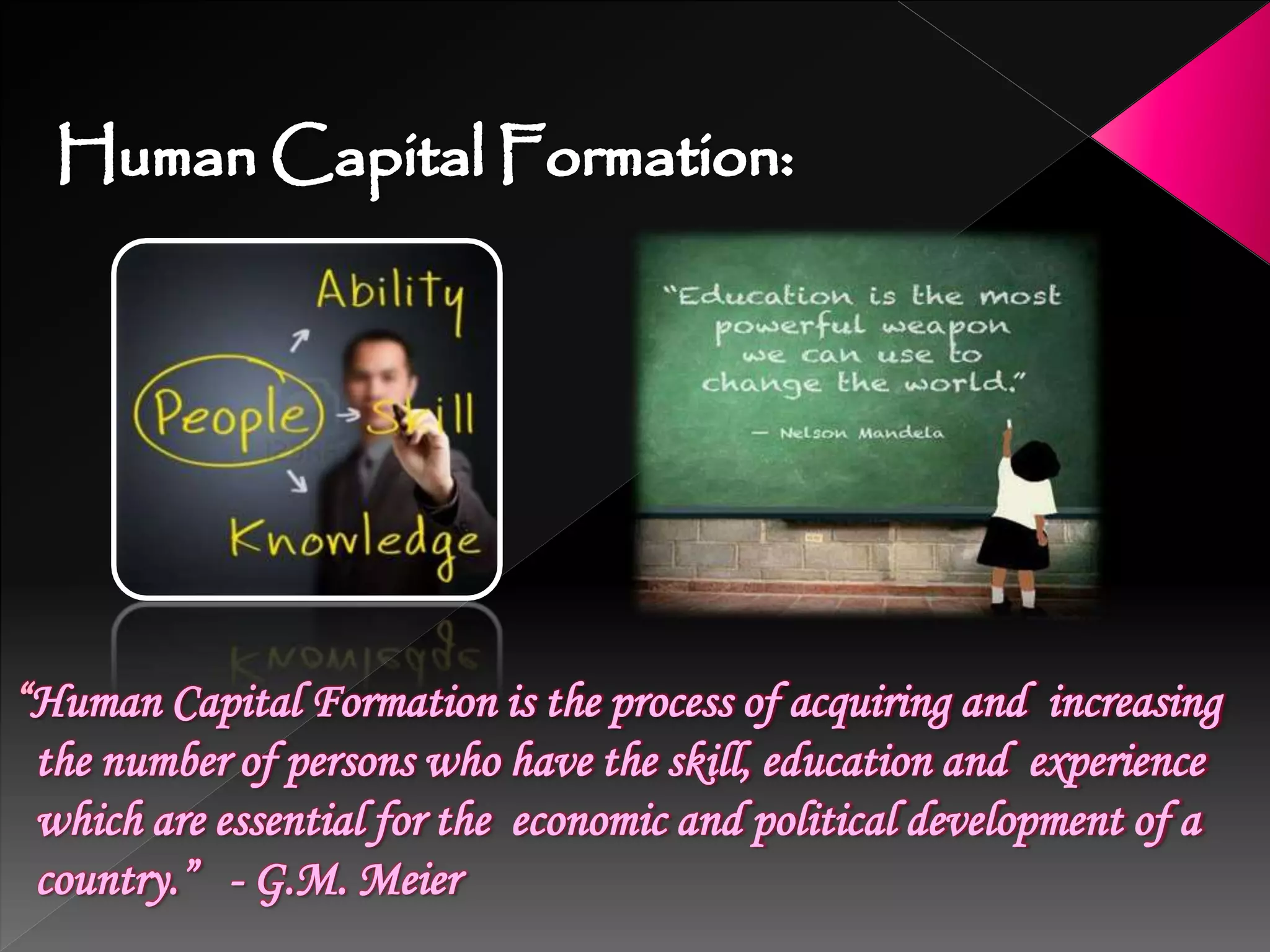 Human capital formation | PPTX