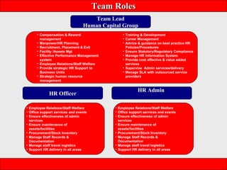 Human Capital Group Functions | PPT