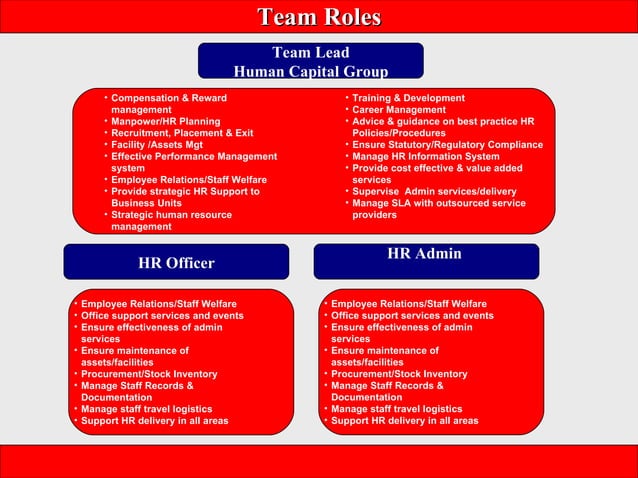 Human Capital Group Functions | PPT