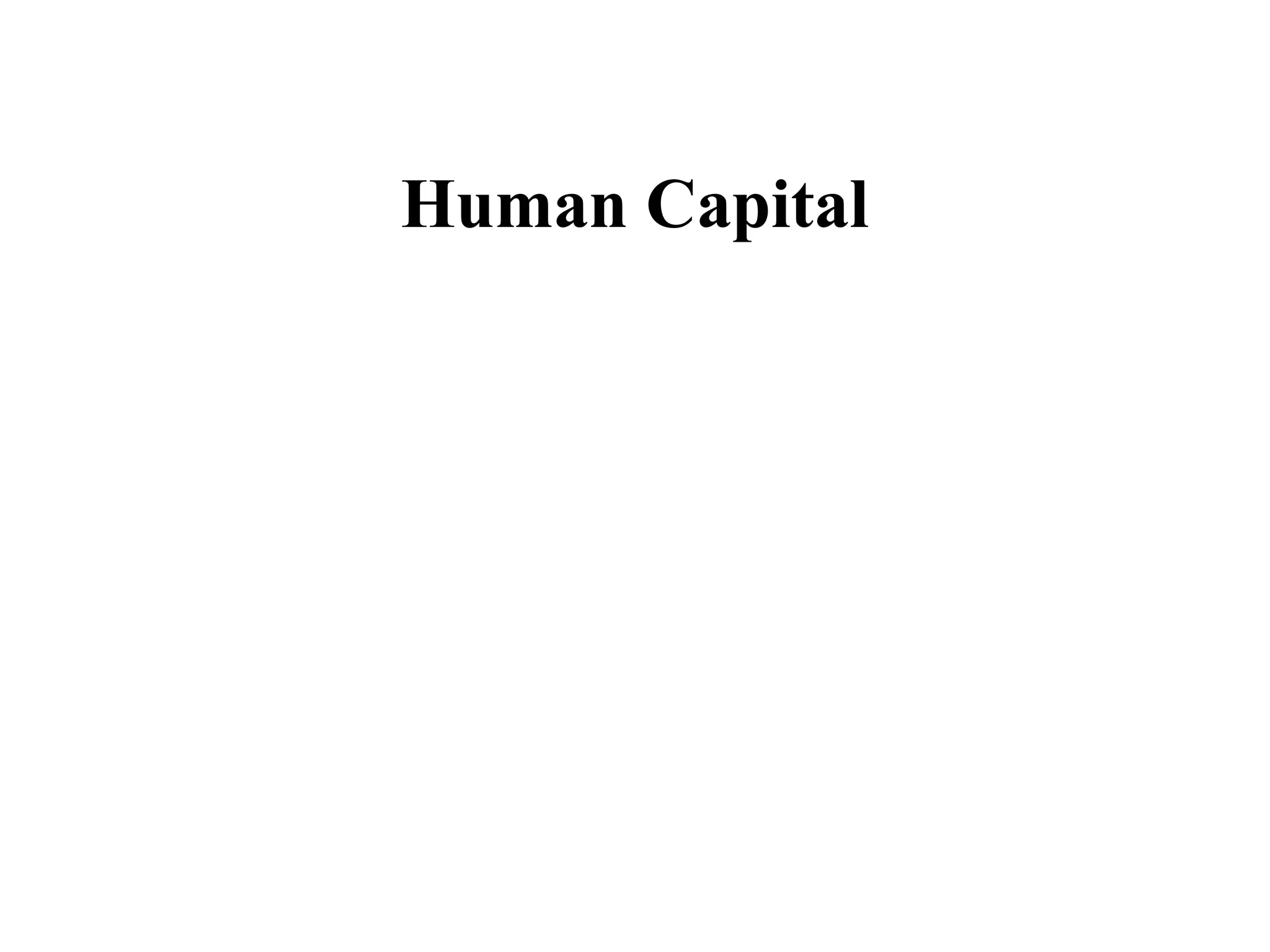 Human_Capital_I.Slaus.ppt | Business | Business and Finance
