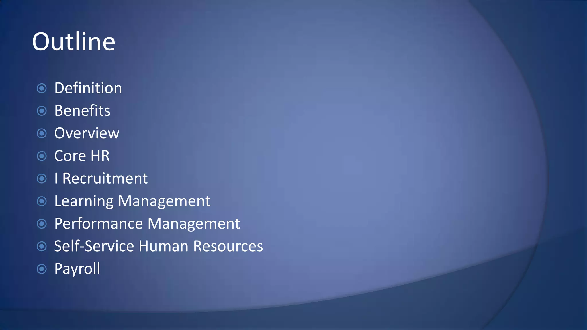 Human capital management oracle ERP | PPTX