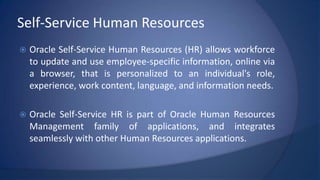 Human capital management oracle ERP | PPT