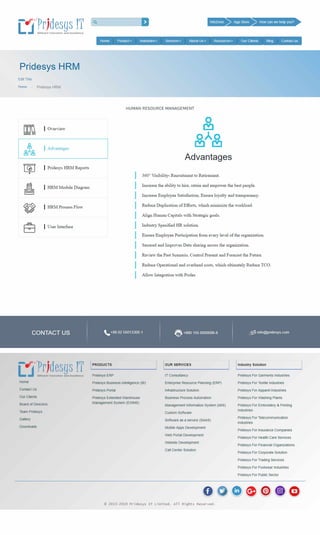 Human Capital Management | Pridesys IT Ltd | PDF