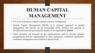 Human capital management (HCM and Business) | PPTX | Human Resources ...