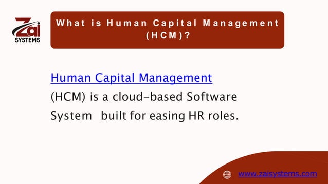 What is Human Capital Management (HCM)? | PPTX
