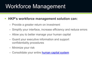 HR & Benefits Solutions - HKP | PPTX