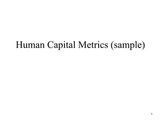 Human Capital Metrics (Sample) | PPT