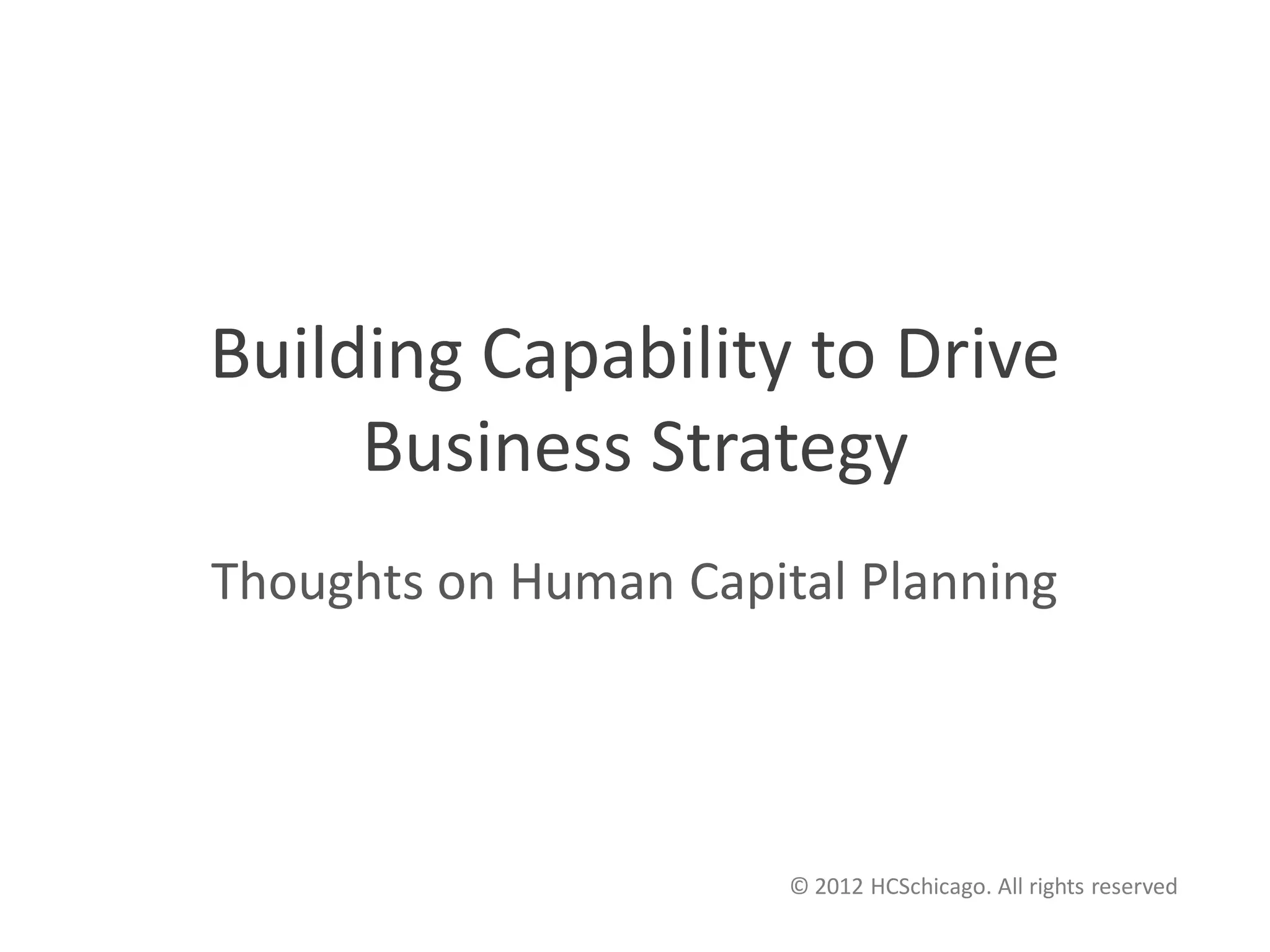 Human Capital Planning | PDF | Human Resources | Business