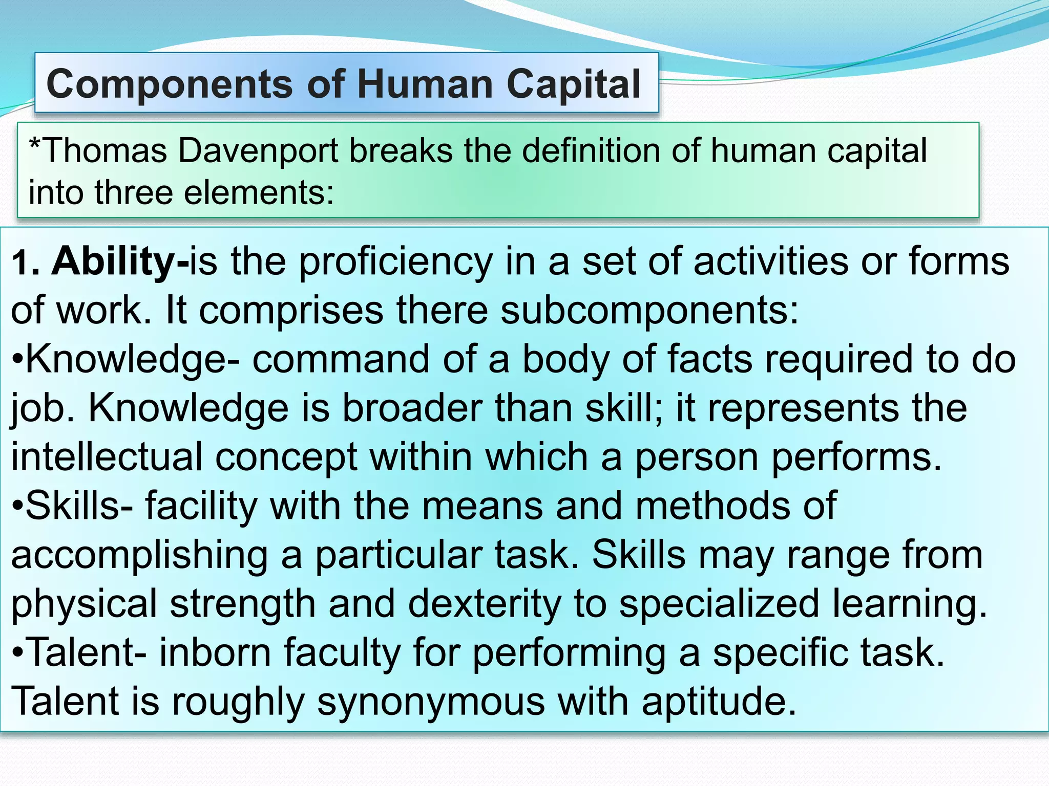 Human capital | PPTX