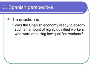 Human capital and Spanish Economics | PPT