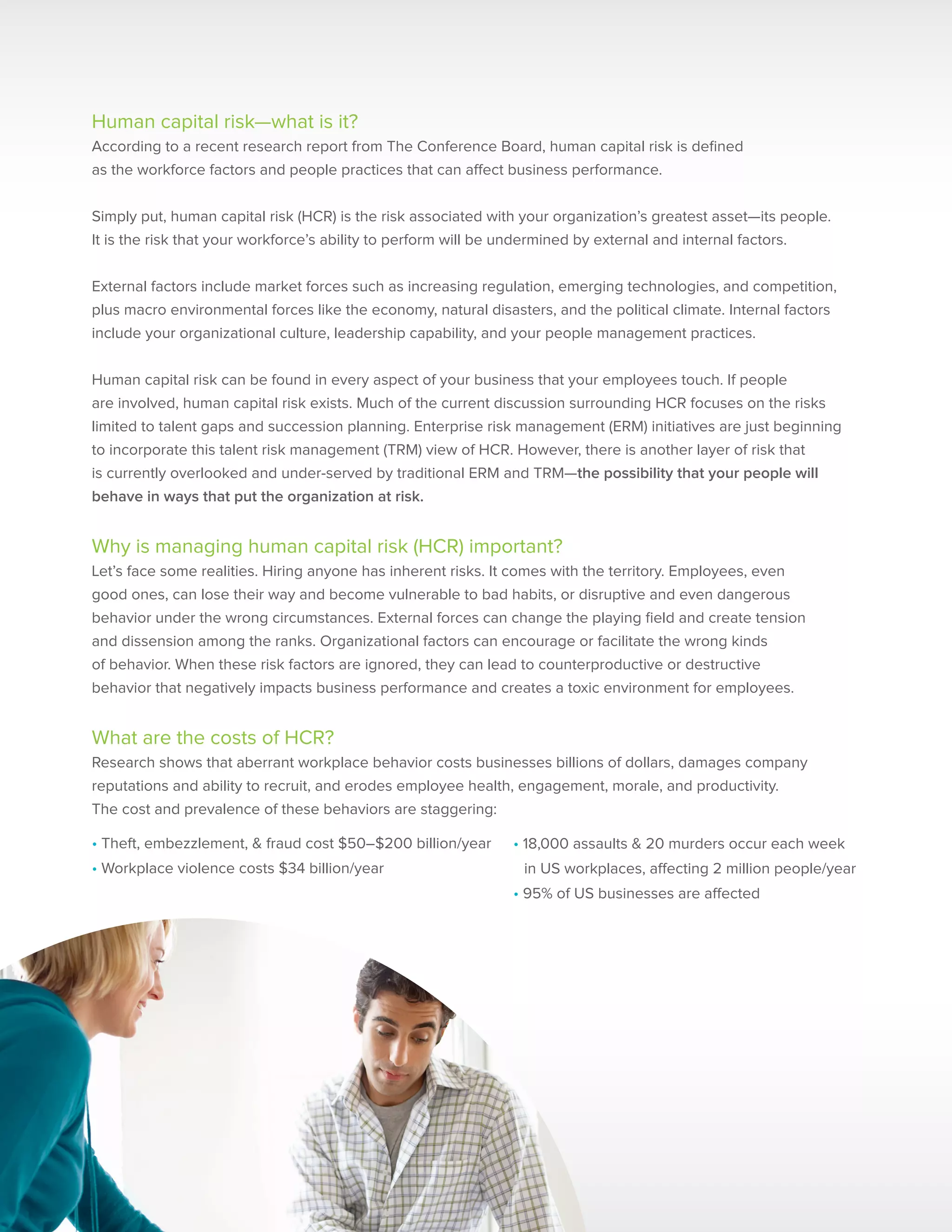 Human Capital Risk Management | PDF | Human Resources | Business