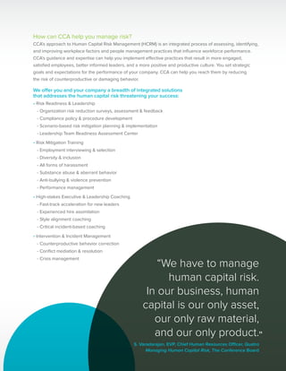 Human Capital Risk Management | PDF | Human Resources | Business