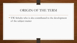 Human Capital Theory | PPTX