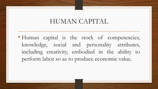 Human Capital Theory | PPTX