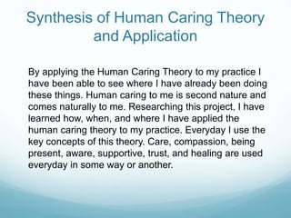 Human caring and role theories | PPTX