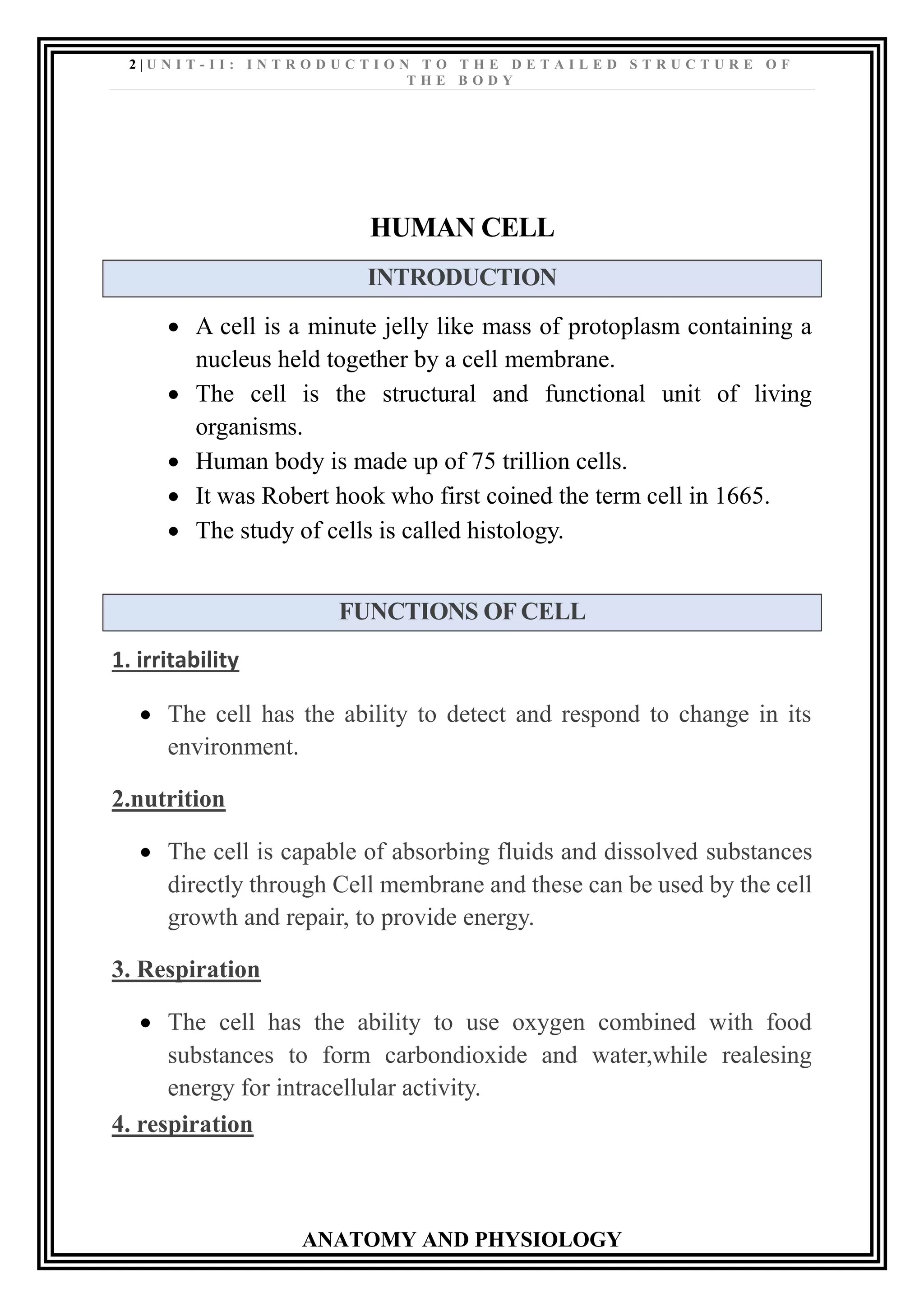 Human cell | PDF