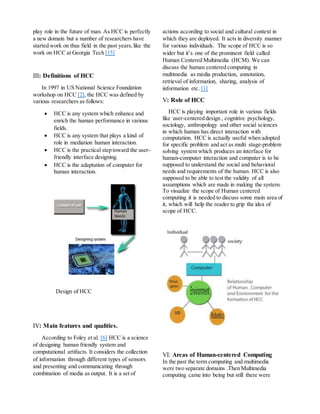 Human centered computing | DOCX | Computing | Technology & Computing