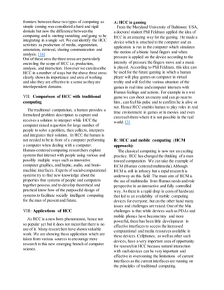 Human centered computing | DOCX | Computing | Technology & Computing