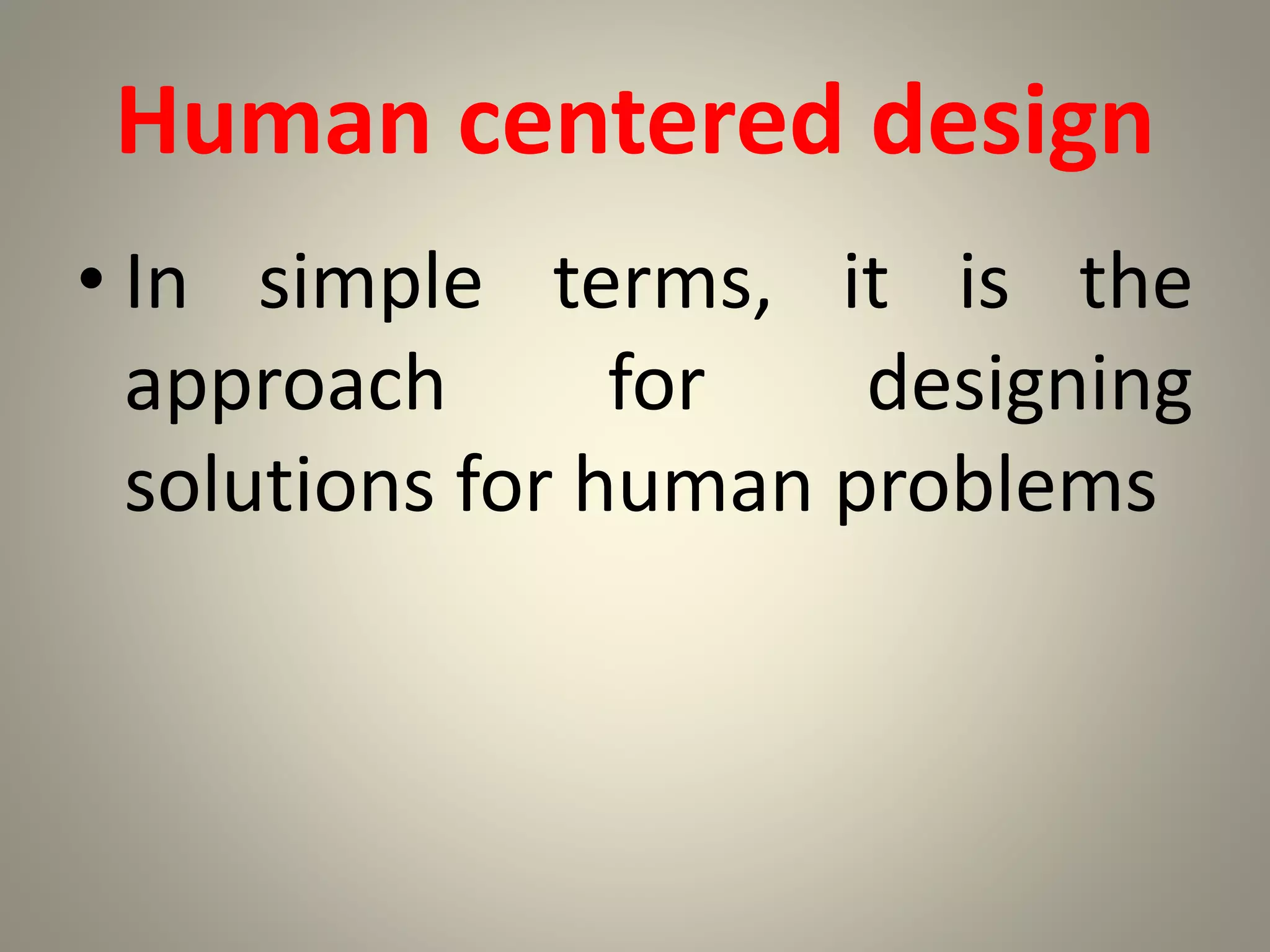 Human Centered Thinking/Design | PPTX