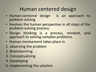 Human Centered Thinking/Design | PPTX