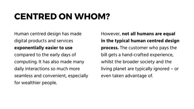 Human centred design considered harmful | PDF