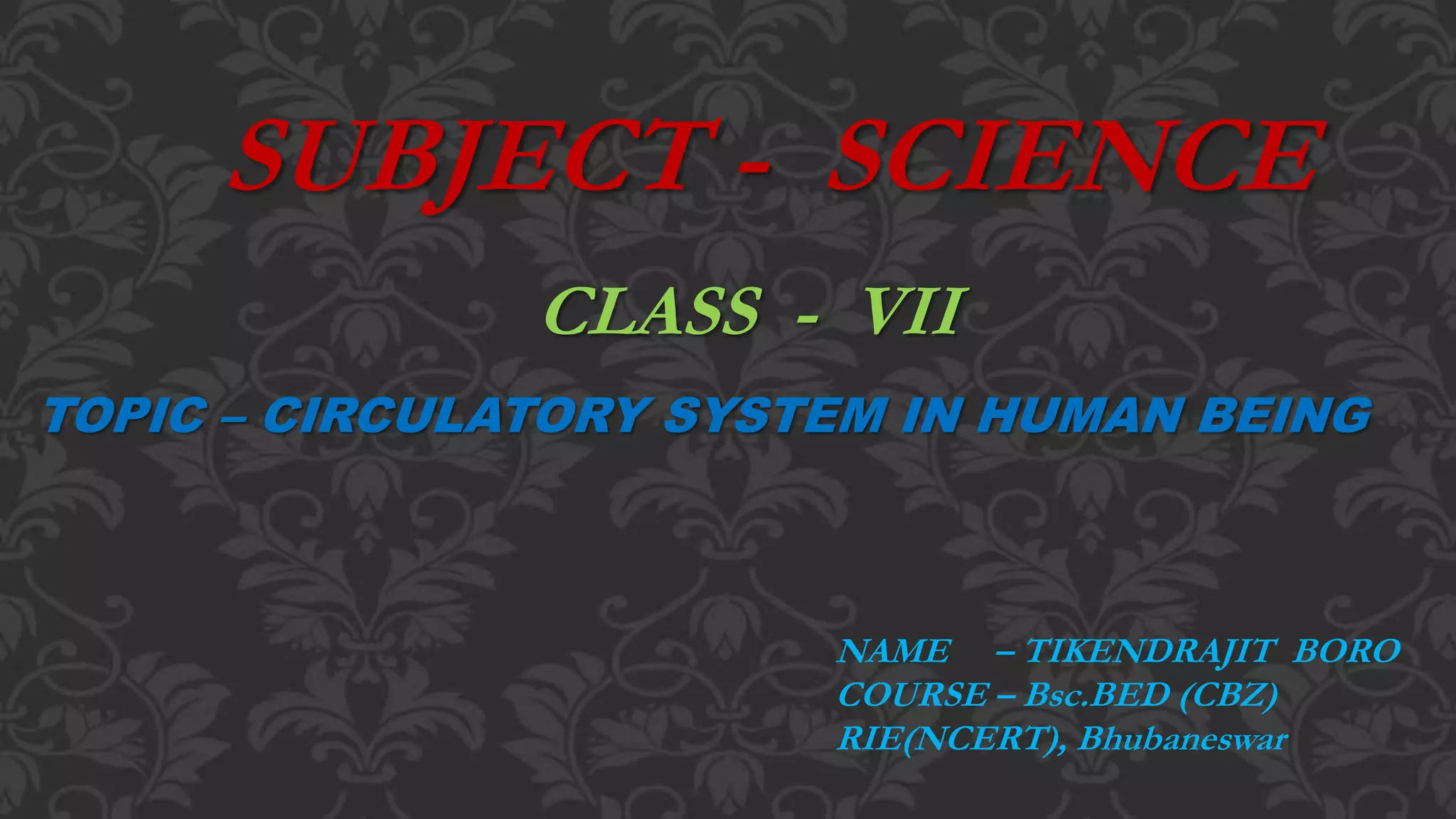 Human circulatory system | PPT
