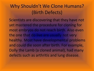 Human cloning | PPT