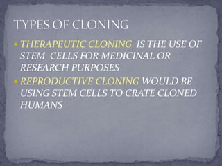 Human Cloning | PPTX
