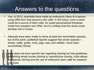 Against Human Cloning